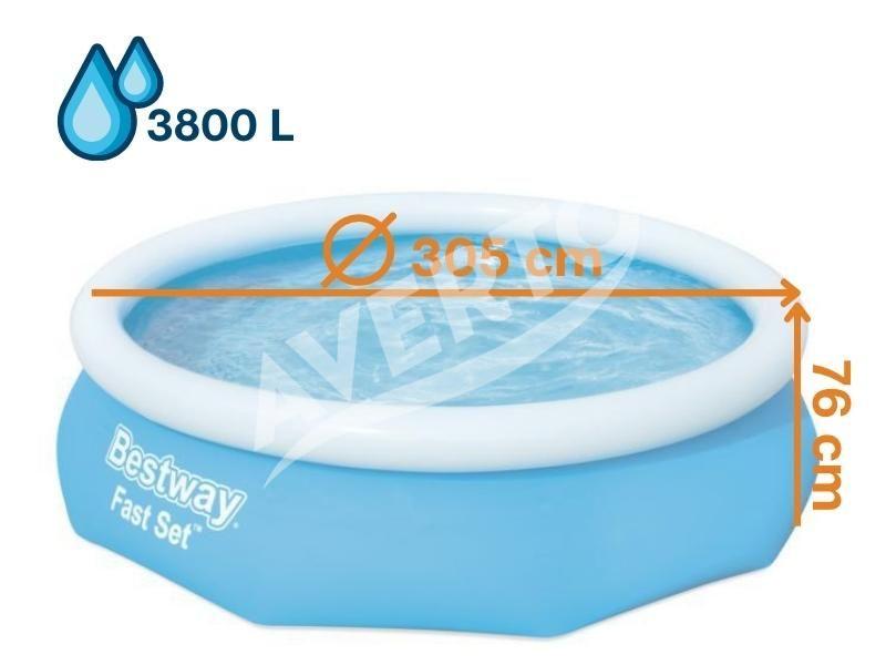 Bestway Fast Set 305 cm täispuhutav bassein | Averto