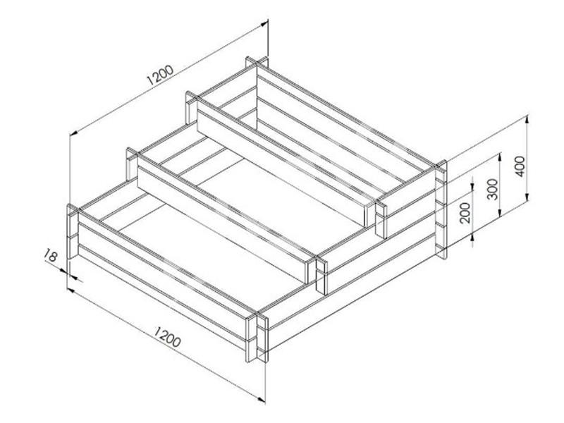 Raised bed for vegetables, herbs and flowers | Averto