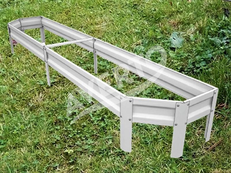 Metal trapezoid garden bed {SizeM} | Averto